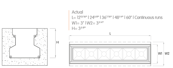 Billet Outdoor by Bold | Inground Symmetrical Baffles Deep