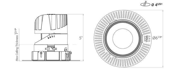 Chameleon 4" by Bold Lighting | Round Adjustable Zoomable