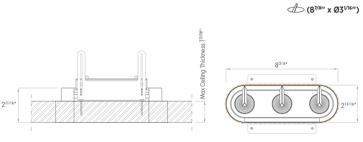 Eclipse Multi - 3 reflectors by Bold | Millwork