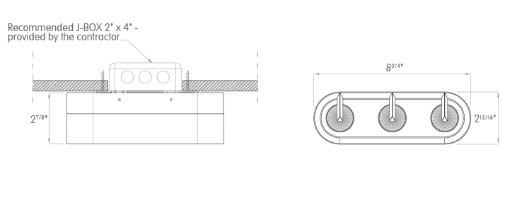 Eclipse Multi - 3 reflectors by Bold | Surface Mounted
