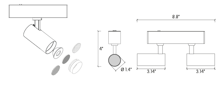 Specter Modules By Bold Lighting | Snoot 0 - Double