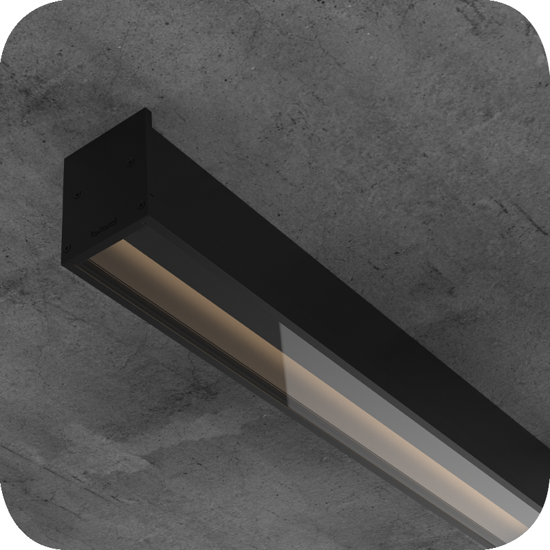 Billet Outdoor Stealth Reflector by Bold | Wallwasher Surface Mounted