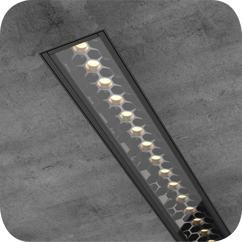 Billet Outdoor by Bold | Recessed Trimless HoneyComb TIR