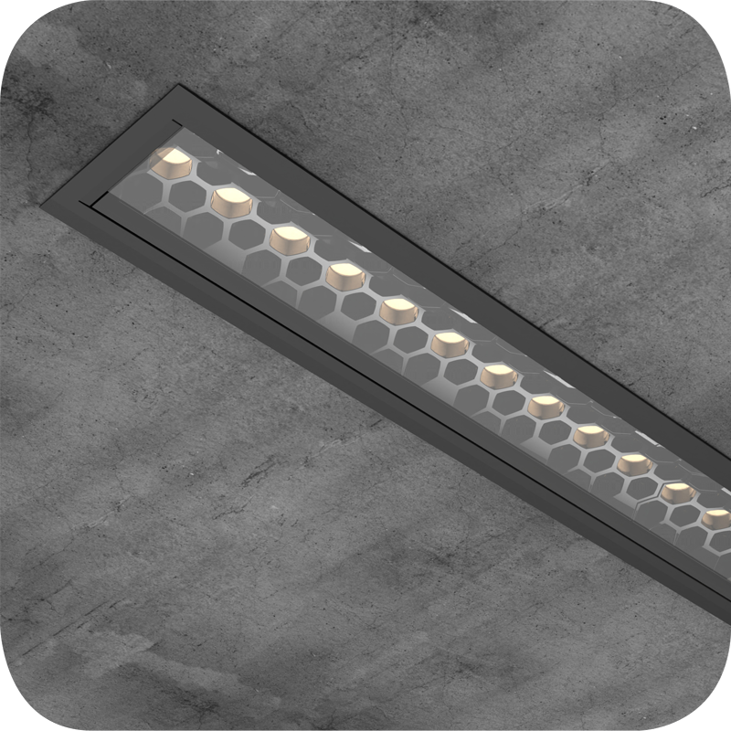 Billet Outdoor by Bold | Ceiling with Trim HoneyComb TIR